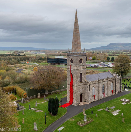 Poppy net marks Festival of Remembrance in Ballykelly - Church of ...