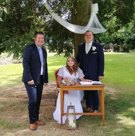 Couple tie the knot in Ahoghill church grounds - Church of Ireland - A ...